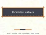 PPT - Surface Modeling Parametric Surfaces PowerPoint Presentation ...