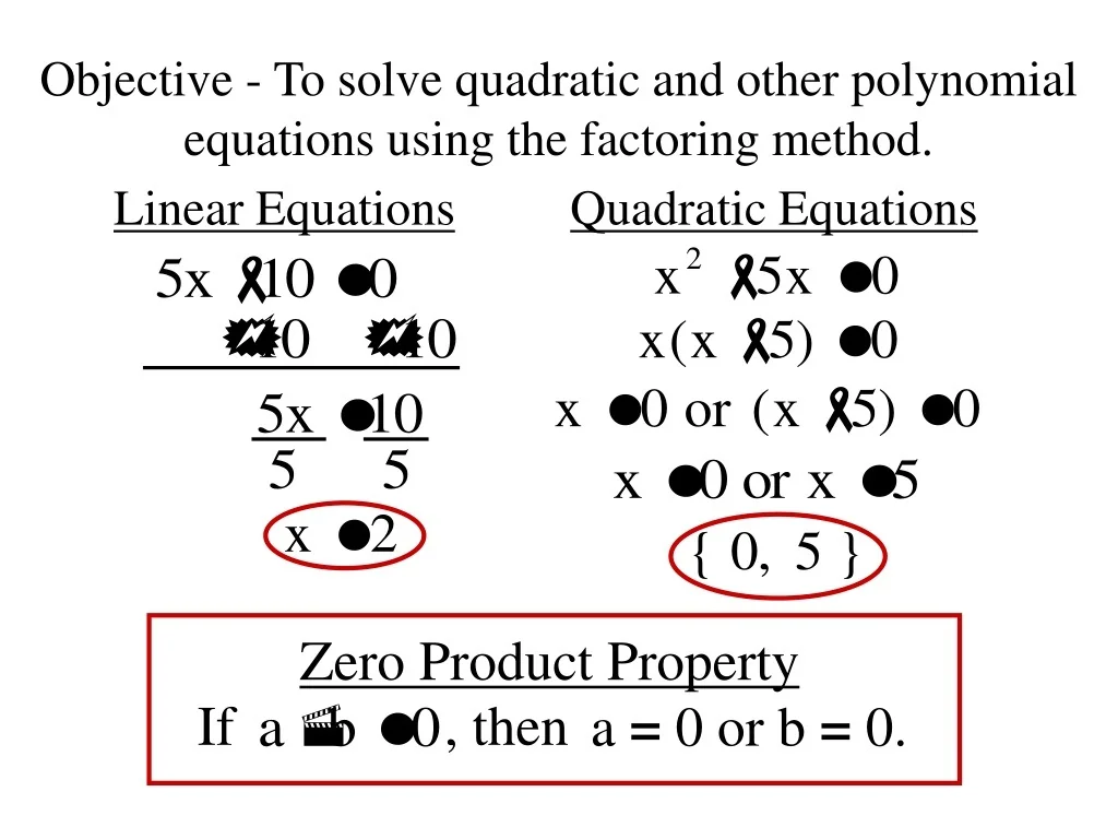 PPT - Factoring Method for Polynomial Equations PowerPoint Presentation ...