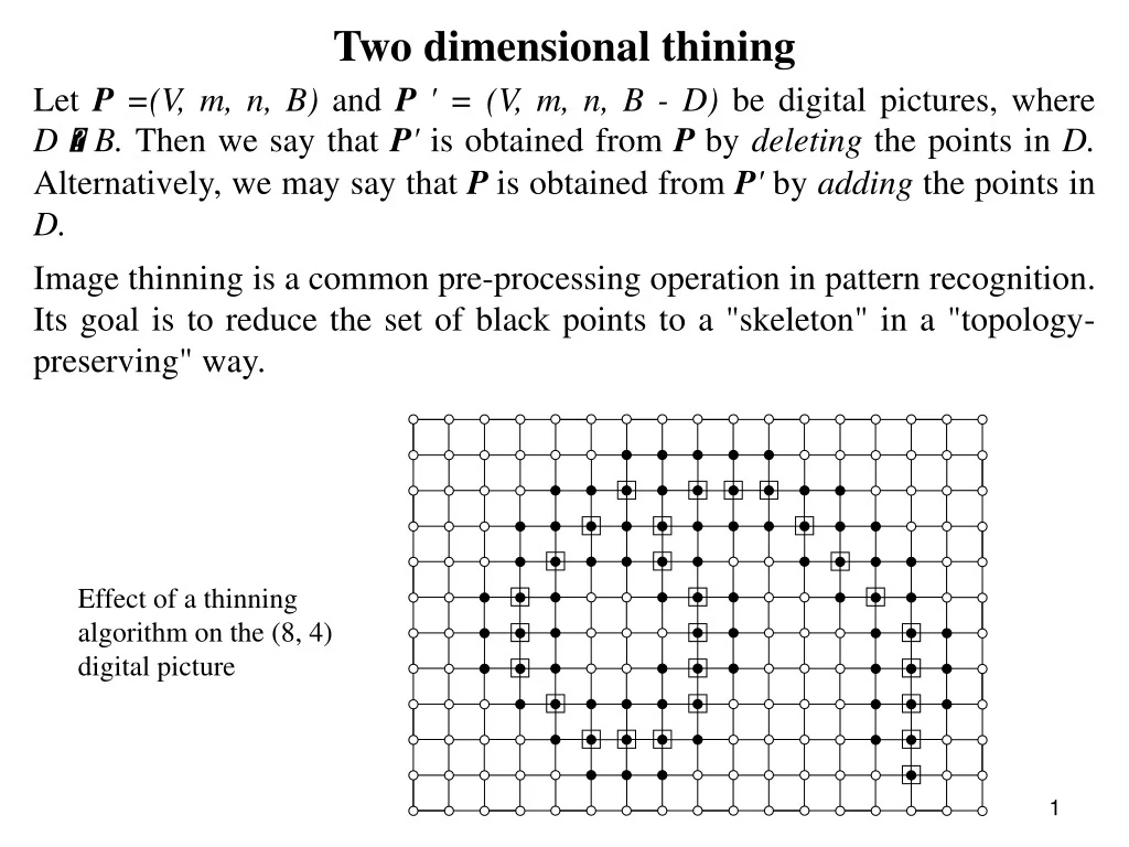 PPT - Two dimensional thining PowerPoint Presentation, free download ...