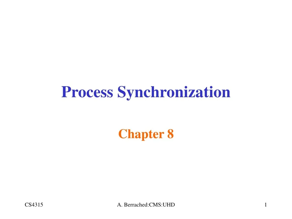 PPT - Process Synchronization Techniques for Orderly Resource Sharing PowerPoint Presentation ...
