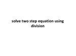 PPT - Two Step Division Word Problems PowerPoint Presentation, free ...