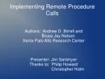 PPT - Implementing Remote Procedure Calls PowerPoint Presentation, free ...