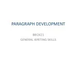 PPT - Chapter Seven Introduction to Paragraph Development PowerPoint ...