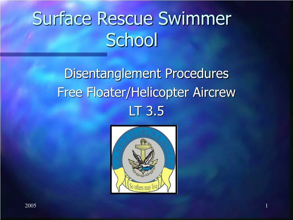 PPT - Surface Rescue Swimmer School PowerPoint Presentation, free ...