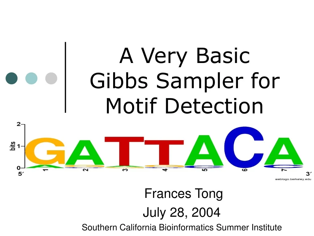 PPT - Basic Gibbs Sampler for Motif Detection PowerPoint Presentation, free download - ID:9498462