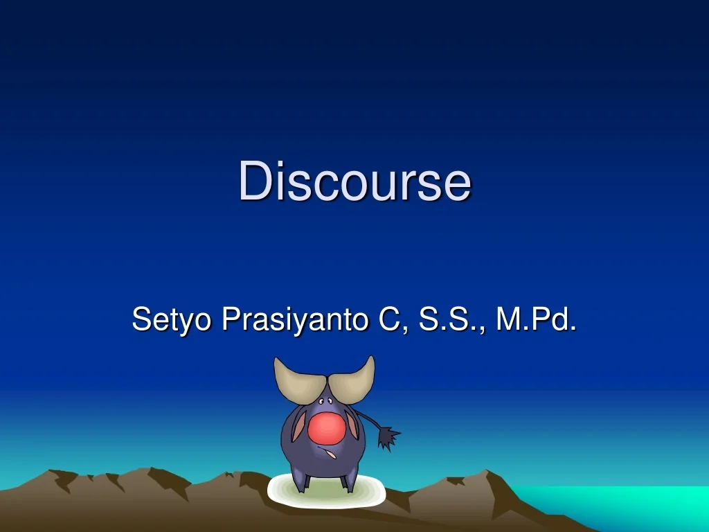 PPT - Discourse PowerPoint Presentation, free download - ID:9499053