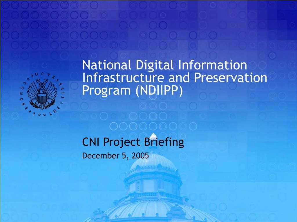 PPT - National Digital Information Infrastructure and Preservation ...