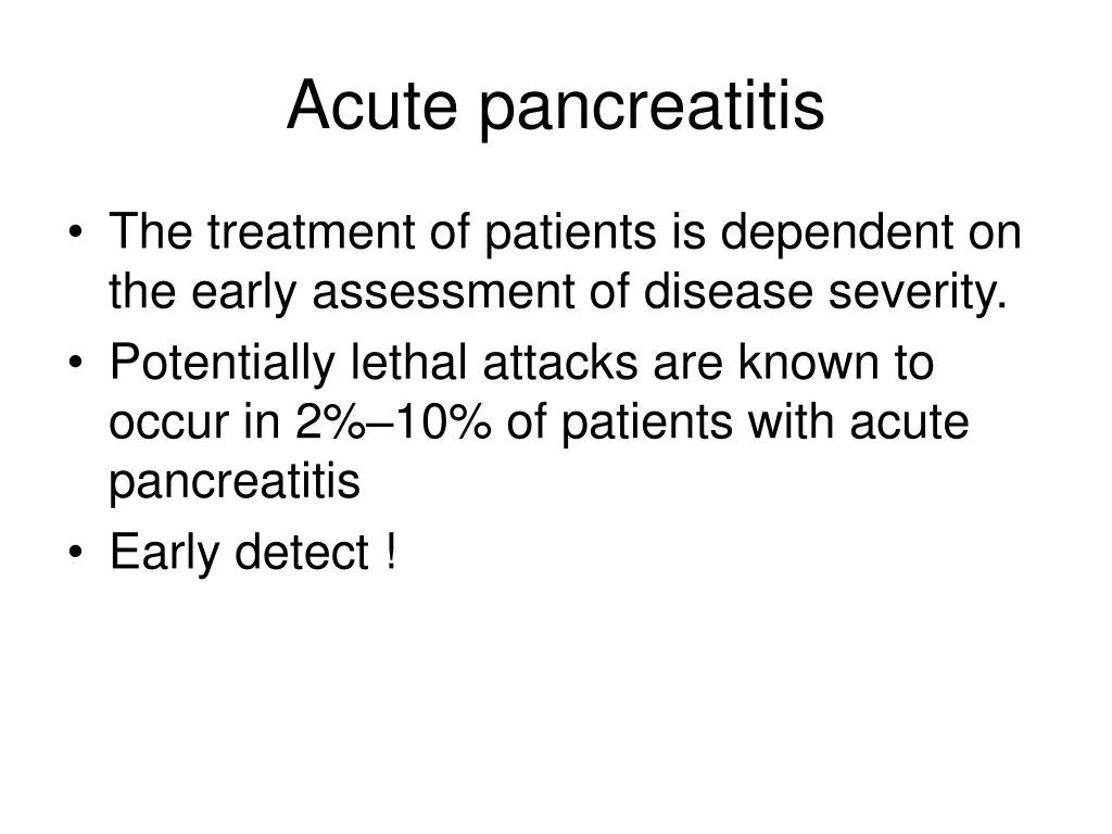 PPT - Acute pancreatitis PowerPoint Presentation, free download - ID ...