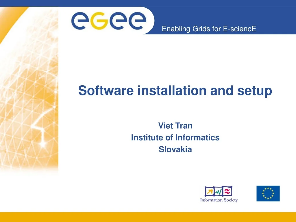 PPT - Software installation and setup PowerPoint Presentation, free ...