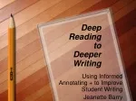 PPT - Introduction to Deeper Reading PowerPoint Presentation, free ...