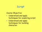 PPT - Script PowerPoint Presentation, free download - ID:2596242