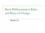 PPT - Basic rules of differentiation PowerPoint Presentation, free ...