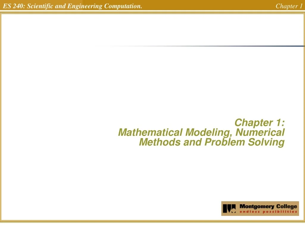PPT - Mathematical Modeling & Problem Solving: Applications in Numerical Methods PowerPoint ...