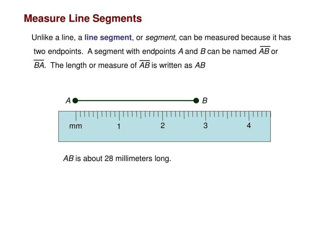 PPT - Measure Line Segments PowerPoint Presentation, free download - ID ...