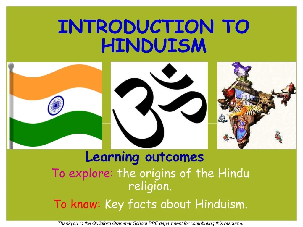 PPT - Introduction to Hinduism PowerPoint Presentation, free download ...