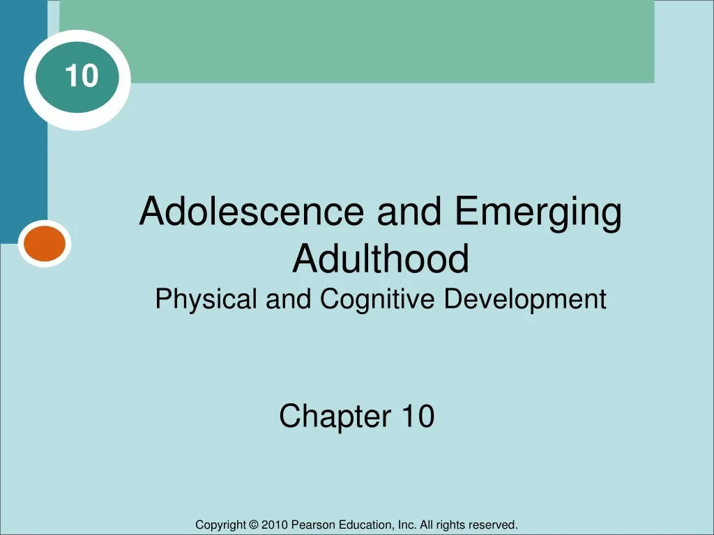 PPT - Adolescence and Emerging Adulthood Physical and Cognitive Development PowerPoint ...