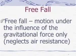 PPT - Free Fall PowerPoint Presentation, free download - ID:1817265