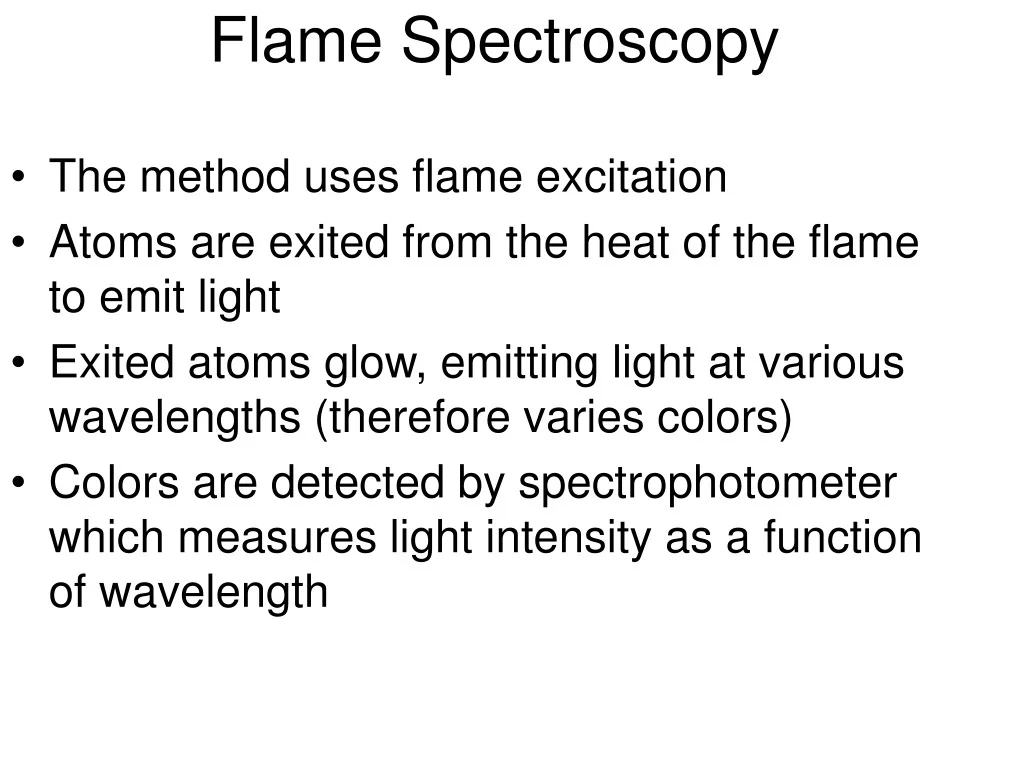 PPT - Flame Spectroscopy PowerPoint Presentation, free download - ID ...
