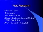 PPT - Field Research Methods PowerPoint Presentation, free download ...