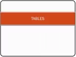 PPT - Tables PowerPoint Presentation, free download - ID:541747