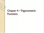 PPT - Chapter 5 Trigonometric Functions PowerPoint Presentation, free ...