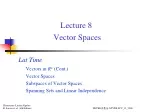 PPT - Chapter 4 Vector Spaces PowerPoint Presentation, free download ...