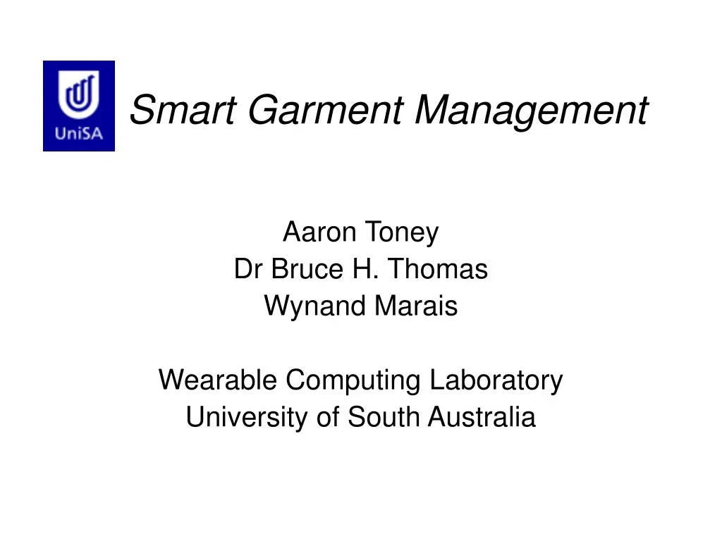 PPT - Smart Garment Management PowerPoint Presentation, free download ...