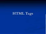 PPT - Basic HTML Tags PowerPoint Presentation, free download - ID:5881373
