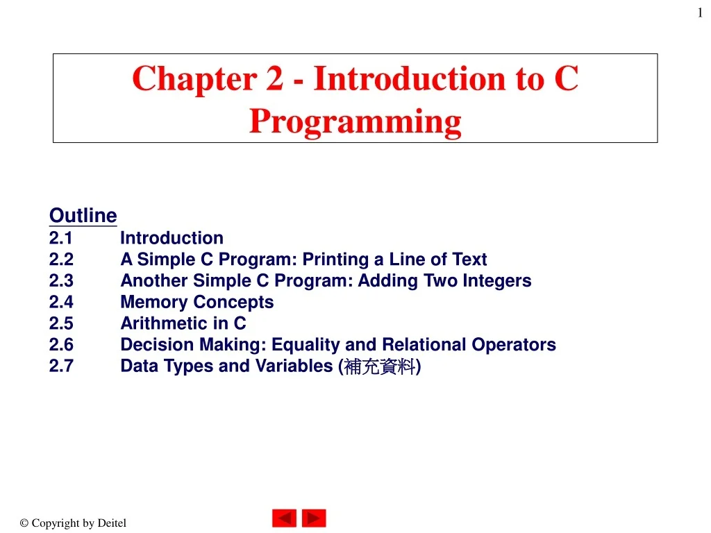 Ppt Introduction To Simple C Programming Basics And Concepts