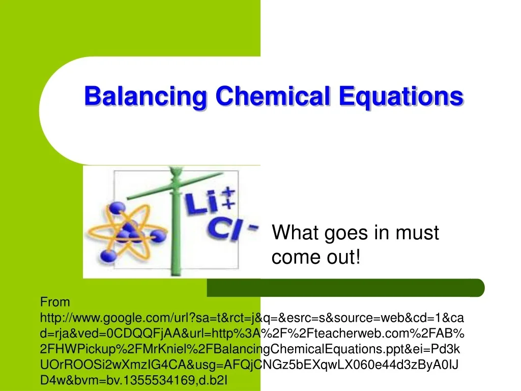 PPT - Mastering Chemical Equation Balancing for Beginners PowerPoint ...