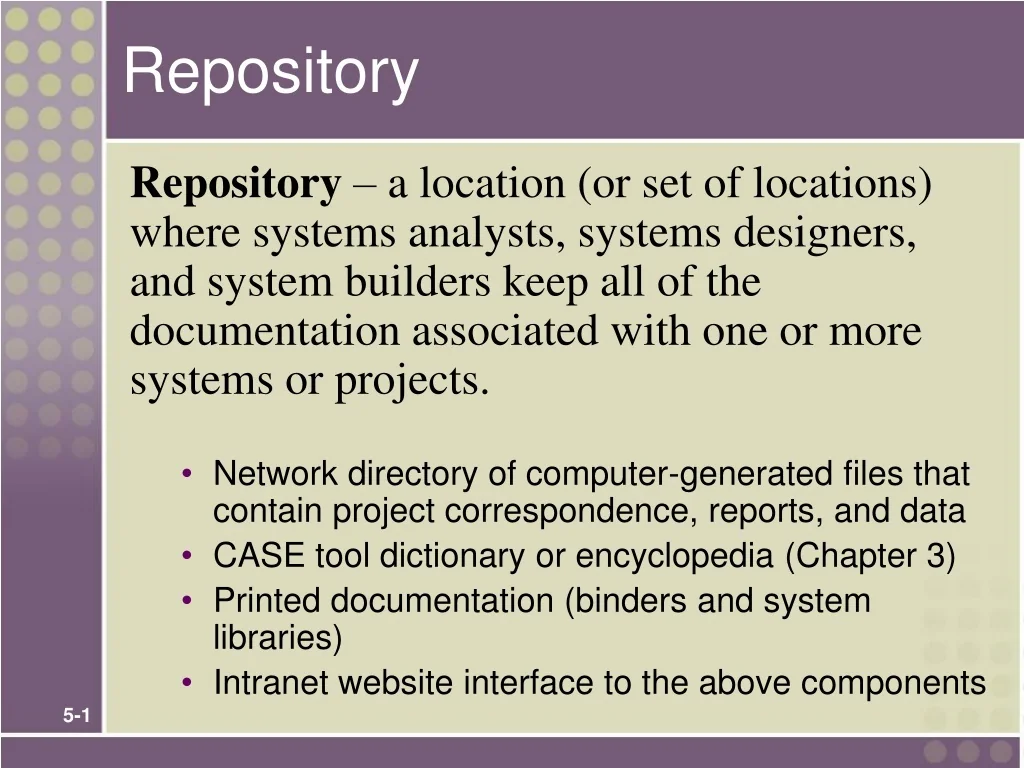 PPT - Repository PowerPoint Presentation, free download - ID:9516975