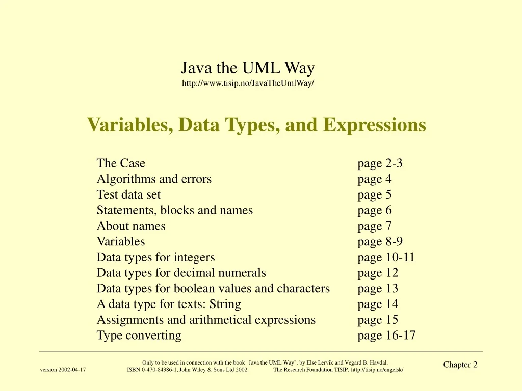 PPT - Java Fundamentals: Variables, Data Types, and Expressions ...