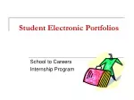 PPT - Electronic Portfolios for Students PowerPoint Presentation, free ...