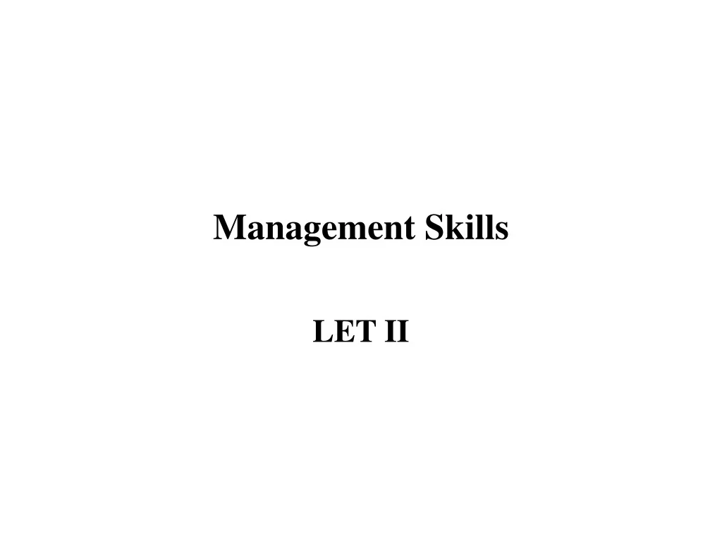 PPT - Management Skills PowerPoint Presentation, free download - ID:9519888