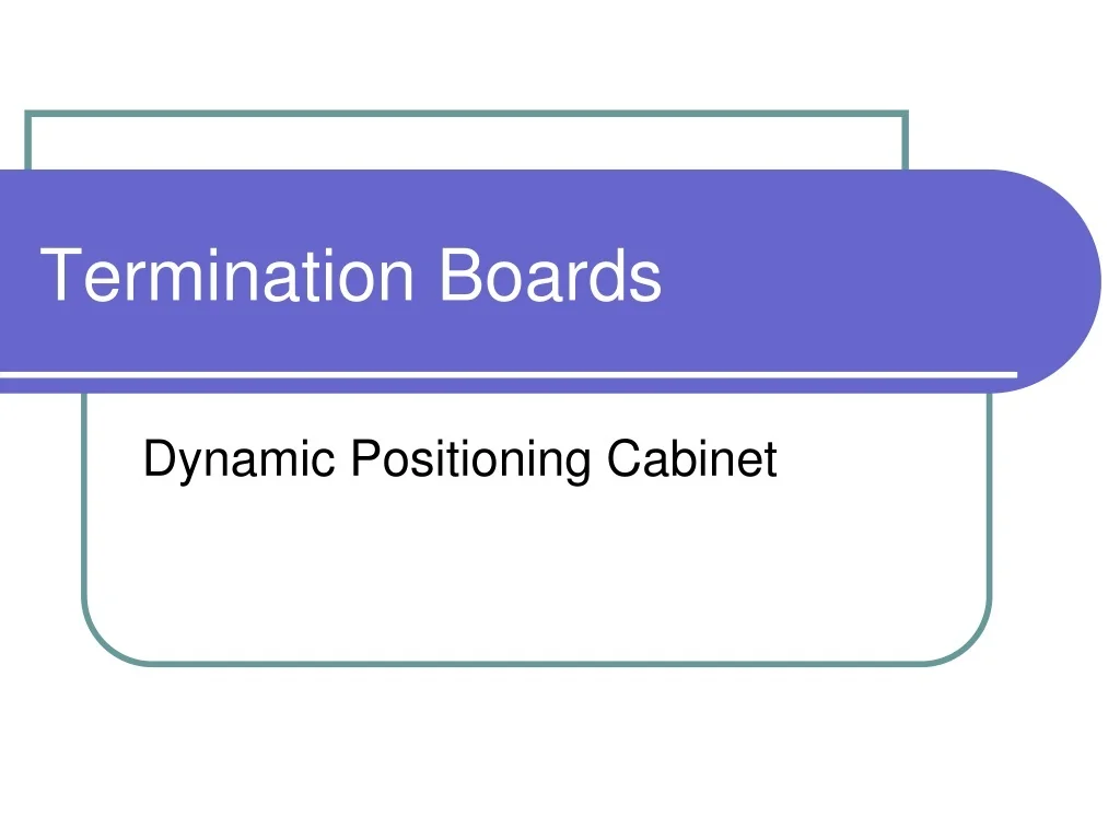 PPT - Termination Boards Overview: Types & Functions PowerPoint ...