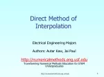 PPT - Direct Method of Interpolation PowerPoint Presentation, free ...