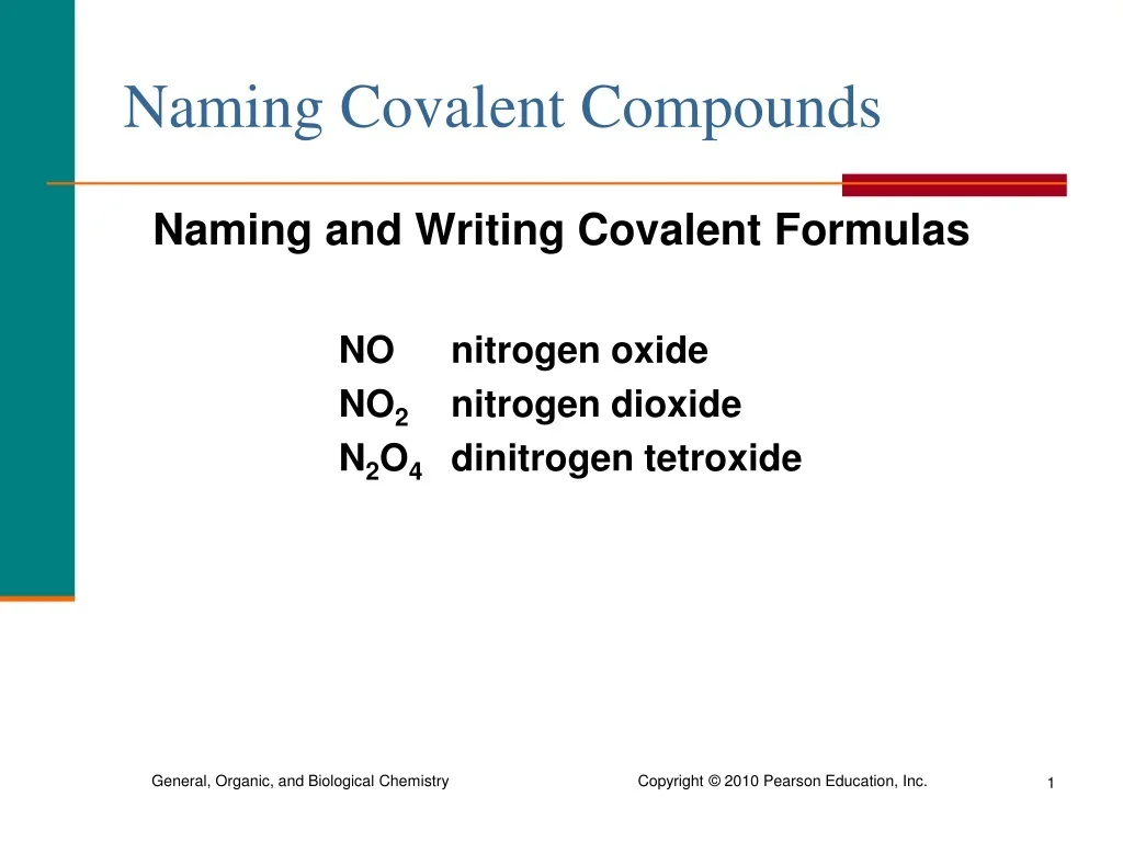 PPT - Guide to Naming Covalent Compounds PowerPoint Presentation, free ...