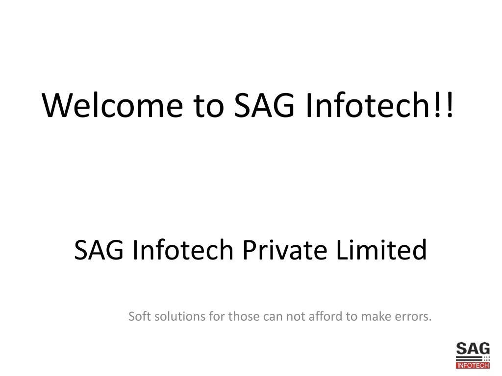 PPT - SAG Infotech: Mission, Vision, and Core Values PowerPoint ...