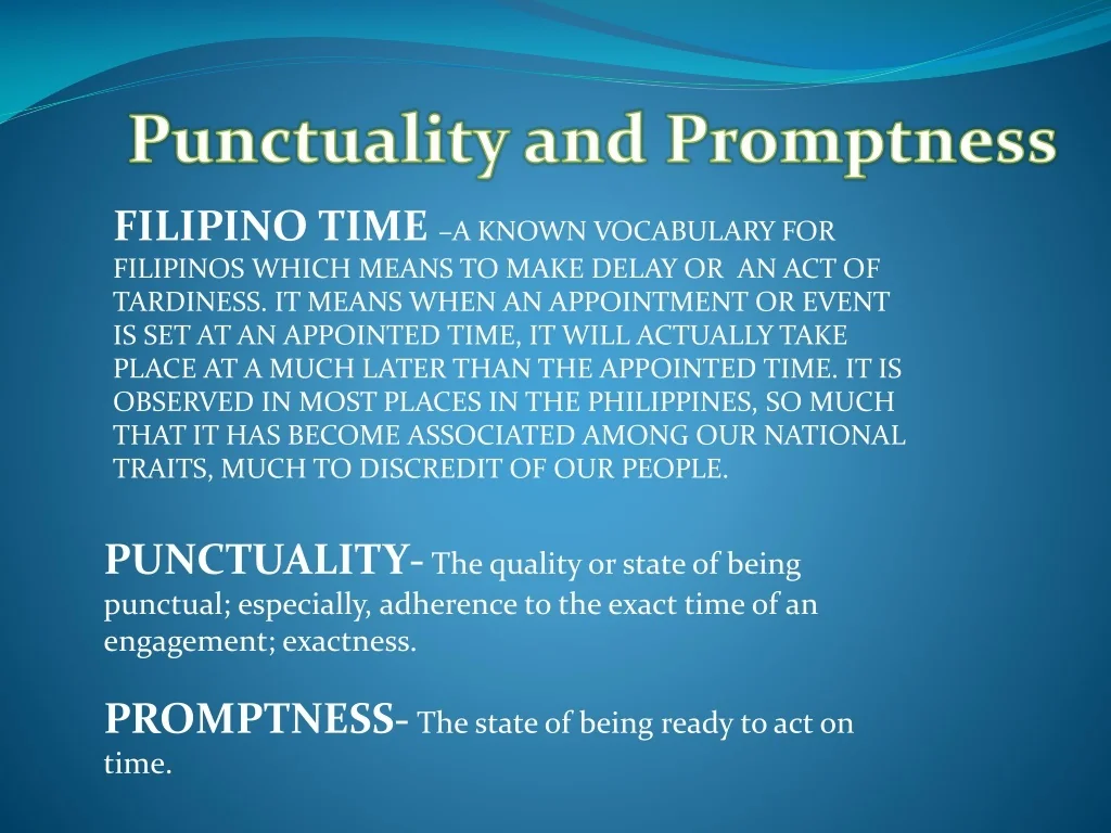 PPT - Punctuality and Promptness PowerPoint Presentation, free download ...