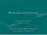 PPT - Monitoring and Evaluation PowerPoint Presentation, free download ...