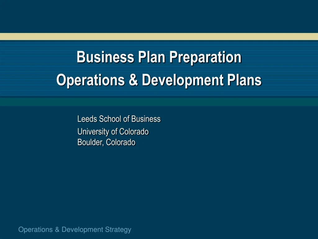PPT - Operations & Development Strategy for Business Growth PowerPoint ...