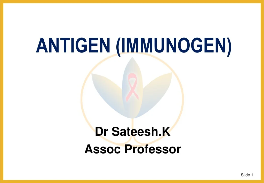 PPT - Understanding Antigenicity: Types and Attributes | Immunology ...