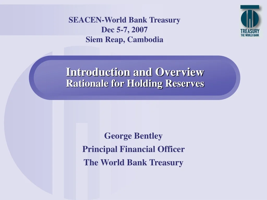 PPT - Reserve Management: Strategies and Objectives for Financial ...