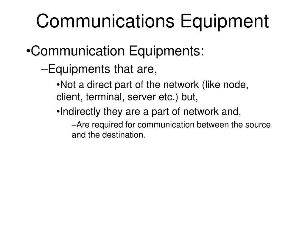 PPT - Communications Equipment PowerPoint Presentation, free download ...