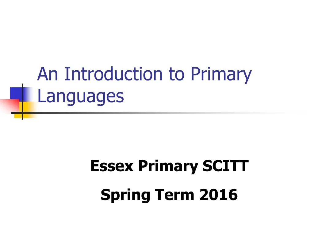 PPT - Language Teaching Strategies for Primary Learners | Developing ...