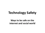 PPT - Technology Class Safety PowerPoint Presentation, free download ...