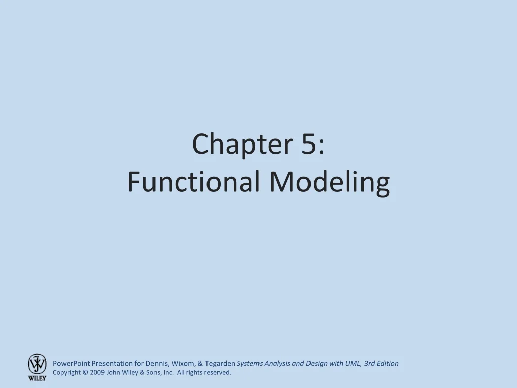 PPT - Chapter 5: Functional Modeling PowerPoint Presentation, free ...
