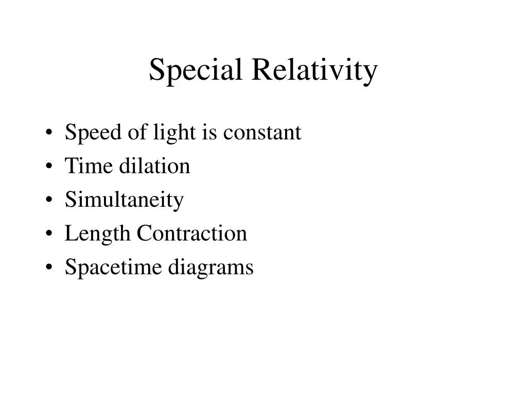PPT - Exploring Special and General Relativity: Unveiling the Secrets ...