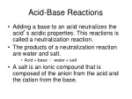 PPT - Acid-Base Reactions PowerPoint Presentation, free download - ID ...