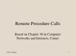 PPT - Implementing Remote Procedure Calls PowerPoint Presentation, free ...